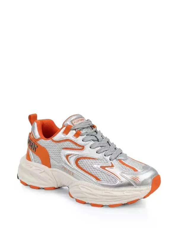 PLEIN SPORT The Pulse X Metallic Sneakers - Grey