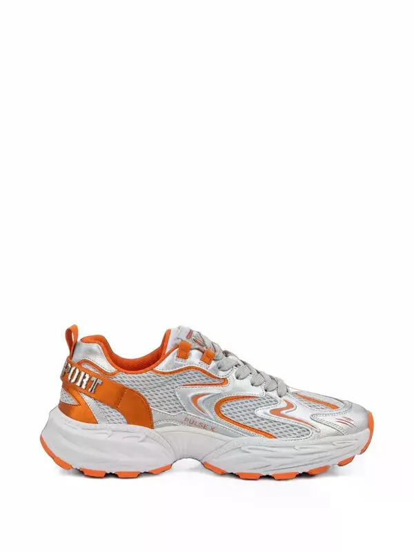 PLEIN SPORT The Pulse X Metallic Sneakers - Grey