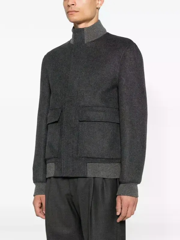 Brunello Cucinelli Panelled High-neck Jacket