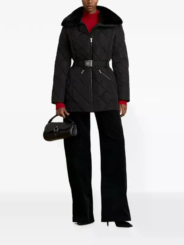 Ralph Lauren Quilted Belted Coat