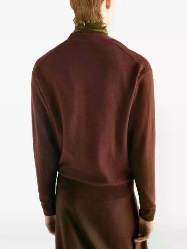 LEMAIRE Relaxed Twisted Cardigan In Merino Blend