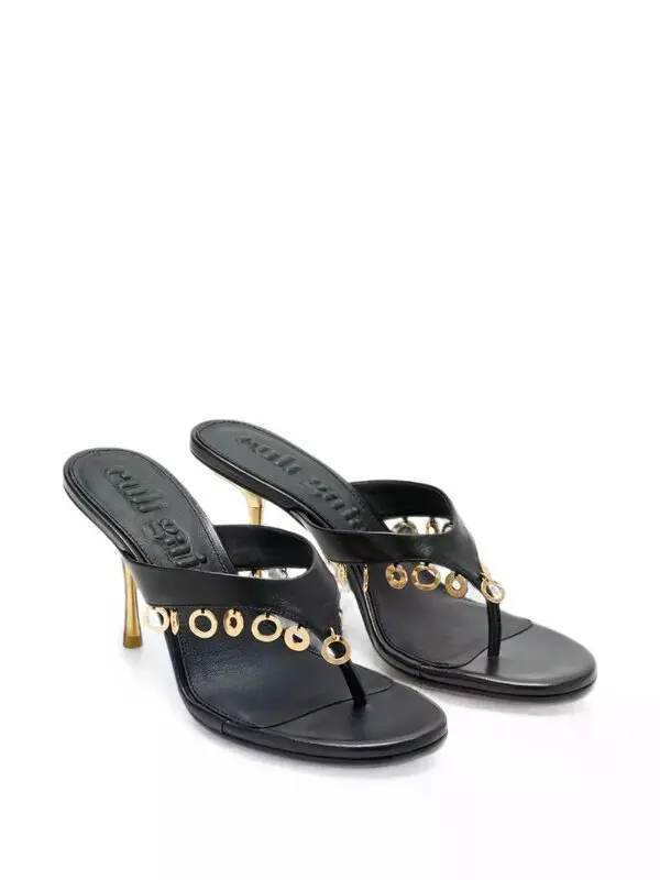 Cult Gaia Stella Heel Sandals - Black
