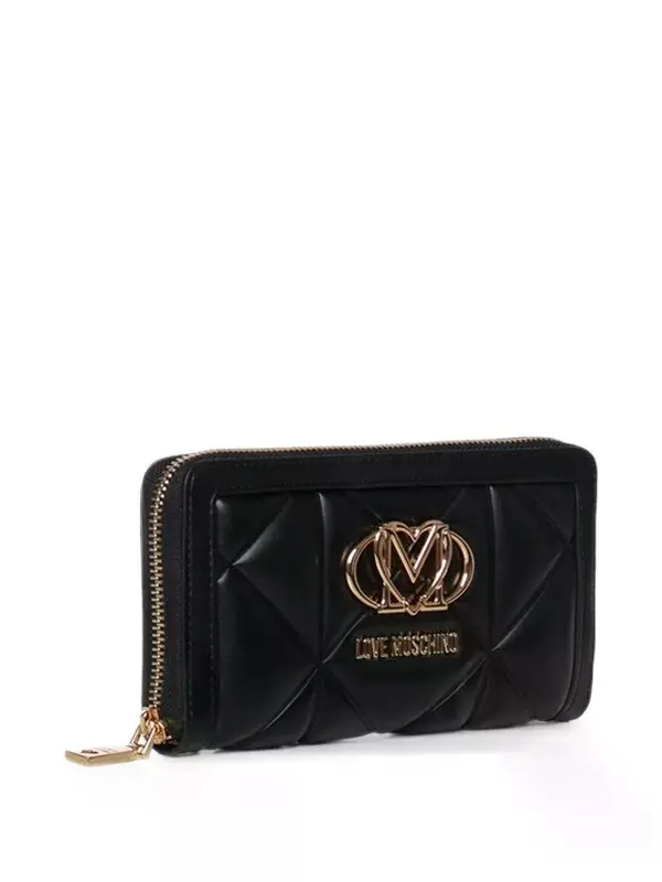 Moschino Quilted Logo-plaque Wallet