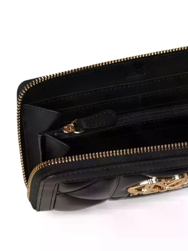 Moschino Quilted Logo-plaque Wallet