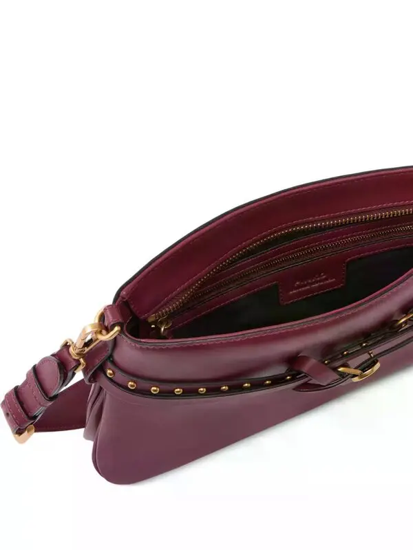 Pinko Studded Leather Shoulder Bag