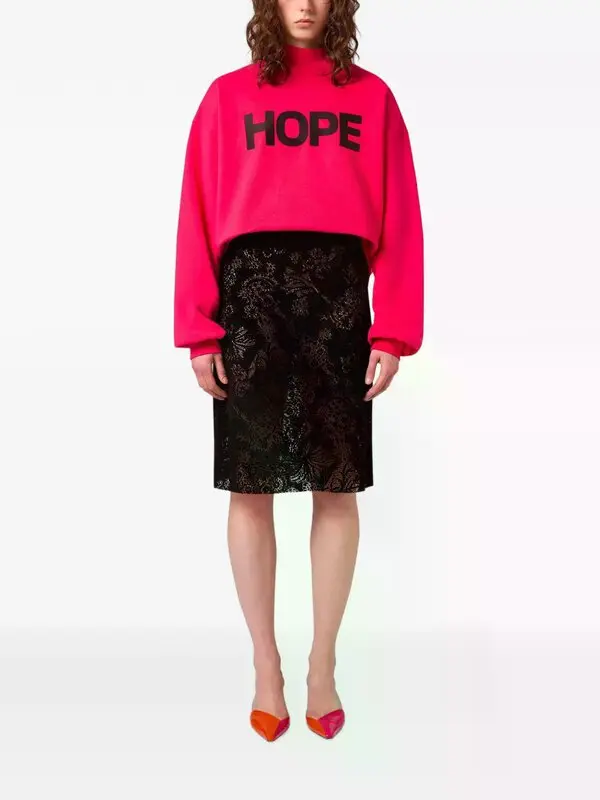 MSGM Floral-lace Mini Skirt