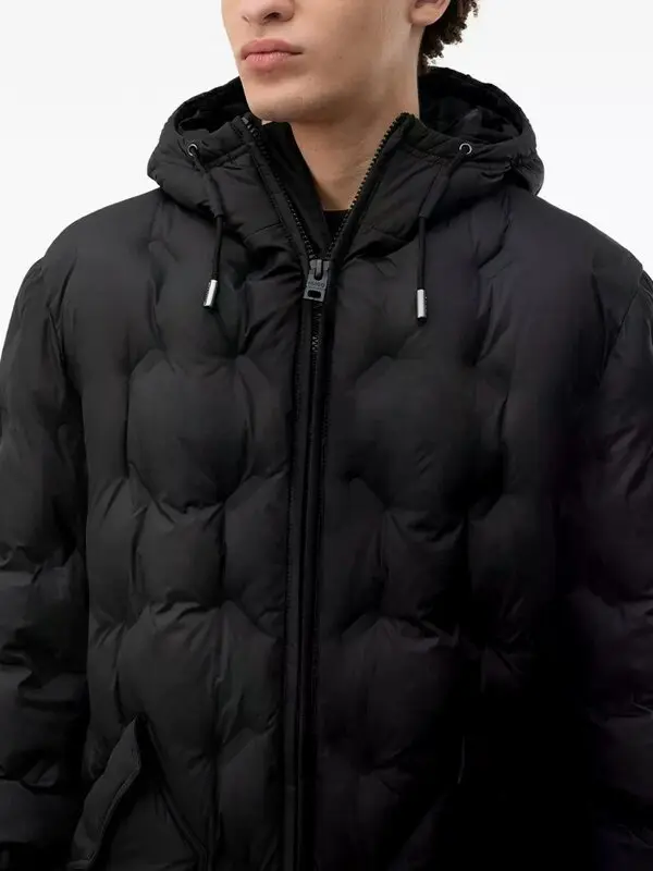 Hugo Hooded Puffer Coat With Patch Pockets