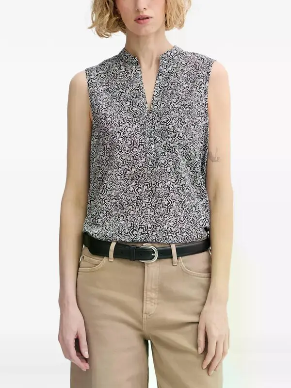 Marc O'polo Butterfly-print Sleeveless Top
