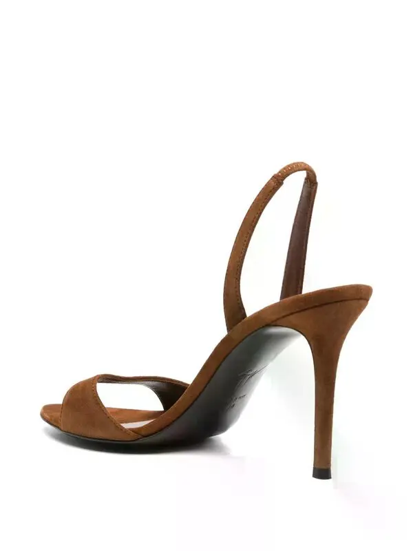 GIUSEPPE ZANOTTI Lilibeth Slingback Suede Sandals