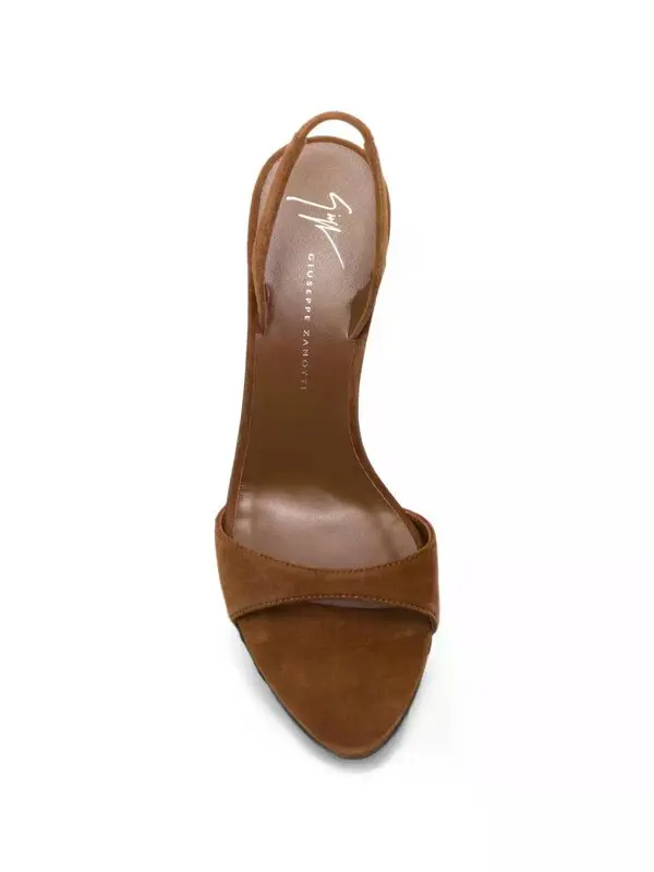 GIUSEPPE ZANOTTI Lilibeth Slingback Suede Sandals