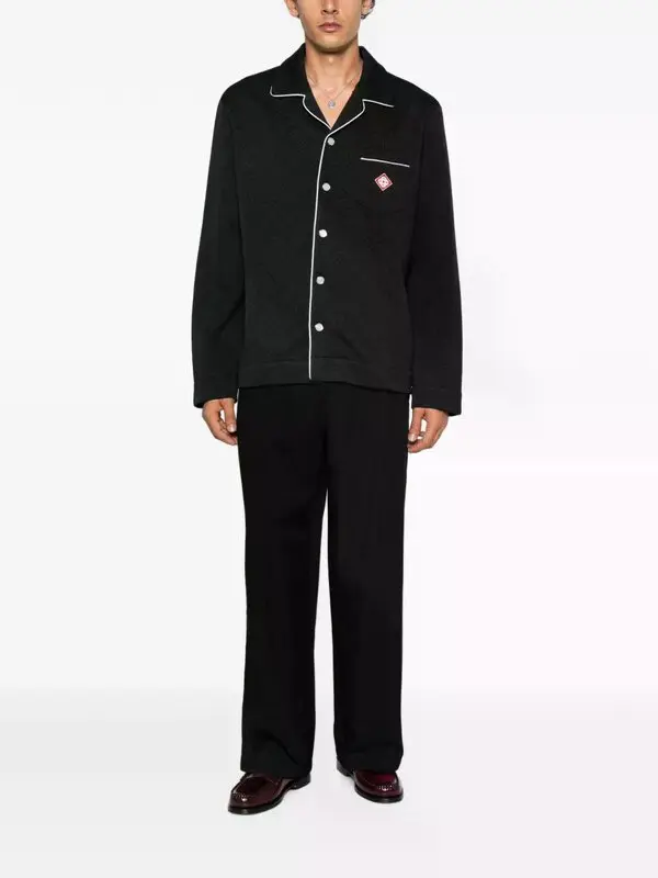 Casablanca Logo-patch Shirt - Black
