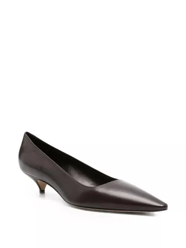 THE ROW Liisa Pointed-toe Leather Pumps