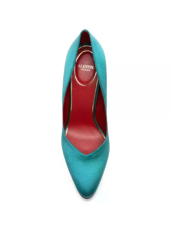 Valentino Garavani Pointed-toe Stiletto-heel Pumps - Blue