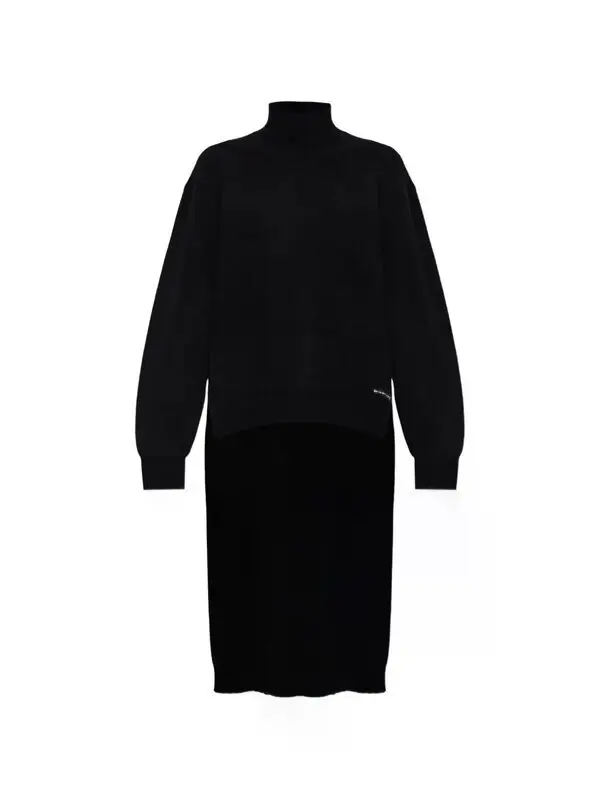 Alexander Wang Asymmetric-cut Logo-patch Sweater