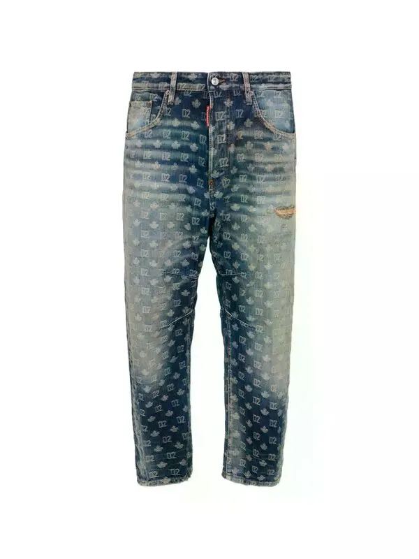 Dsquared2 Monogram Dirty-wash Kawaii Jeans