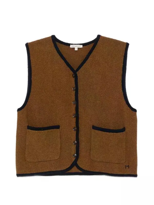 MOISMONT Angele Button-up Cardigan - Brown