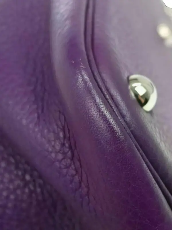 Hermès 2011 Taurillon Bolide Shoulder Bag - Purple
