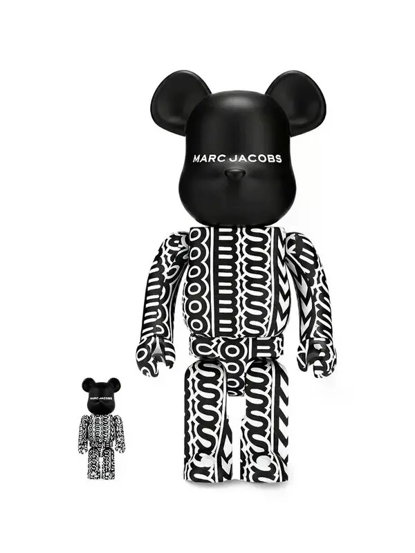 MEDICOM TOY X Marc Jacobs Bearbrick 100% 400% Figurine Set - Black