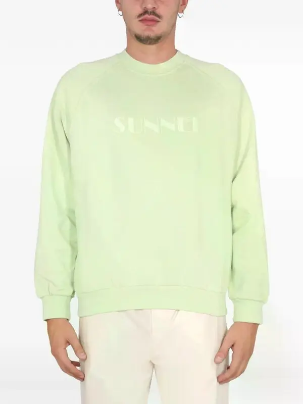 Sunnei Logo-embroidered Raglan-sleeve Sweater