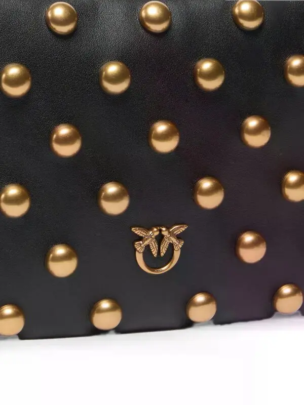 Pinko Love Birds Stud-embellished Shoulder Bag