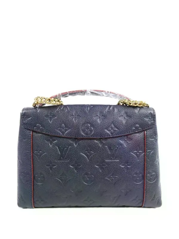 LOUIS VUITTON Bb Monogram Empreinte Blanche Shoulder Bag - Blue