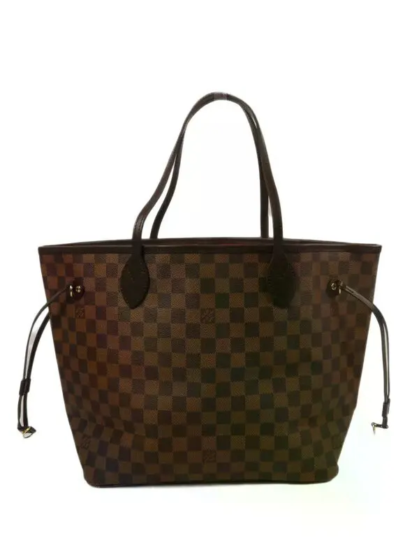 LOUIS VUITTON Neverfull Mm Damier Ebene Tote Bag
