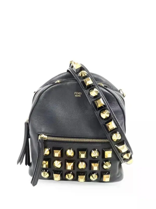 Fendi Studded Logo-print Tote Bag