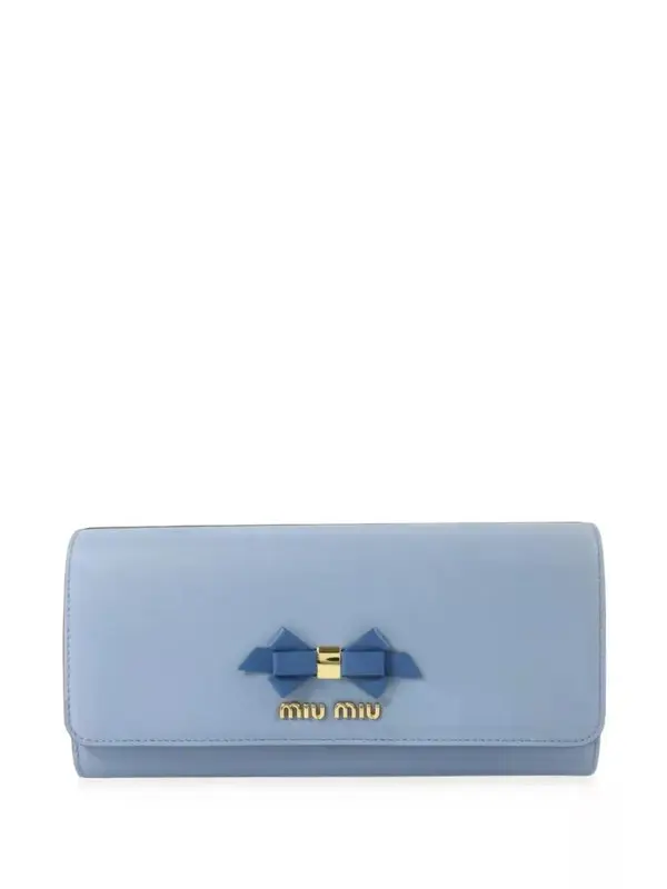 Miu Miu Bow-detail Leather Wallet