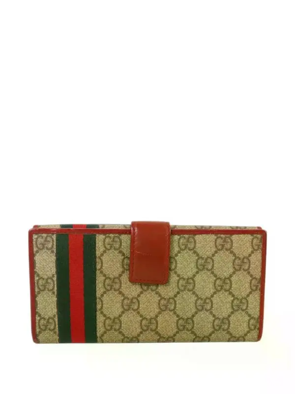 Gucci Gg-supreme Canvas Long Wallet