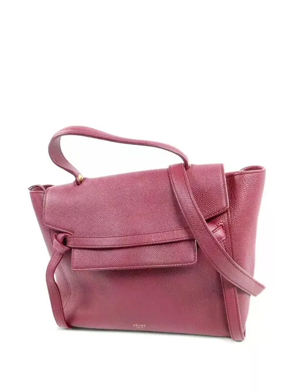 Celine Micro Belt Tote Bag - Red
