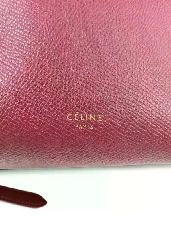 Celine Micro Belt Tote Bag - Red