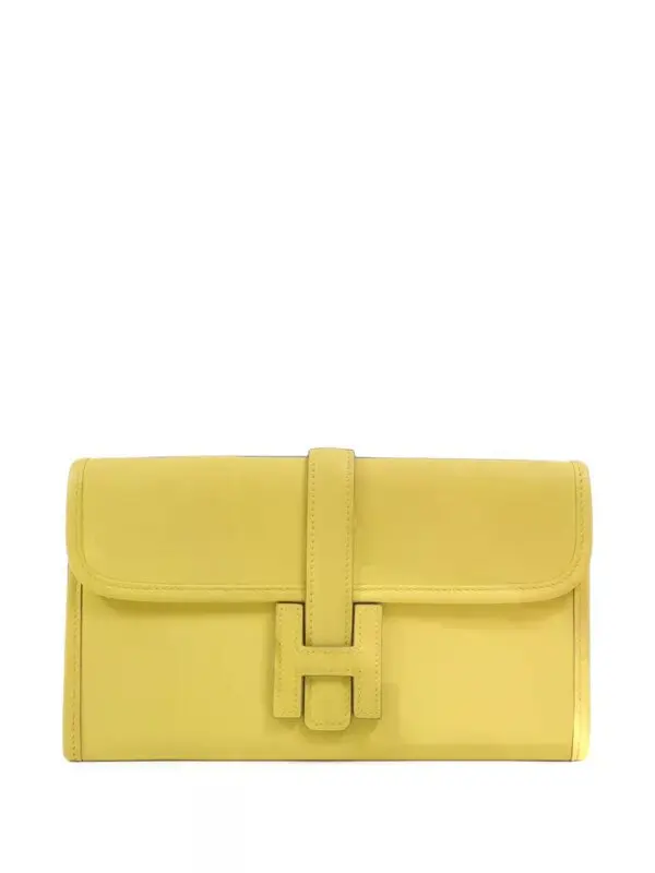 Hermès 2015 Jige Duo Clutch Bag - Yellow