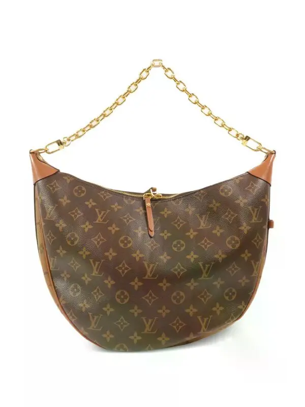 LOUIS VUITTON Loop Hobo Monogram Reverse Shoulder Bag - Brown
