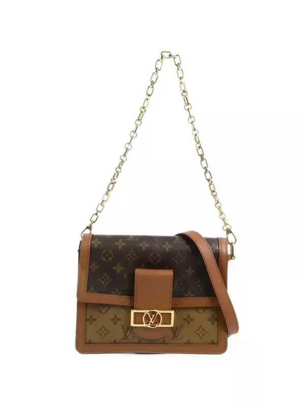 LOUIS VUITTON Mm Dauphine Monogram Reverse Shoulder Bag - Brown