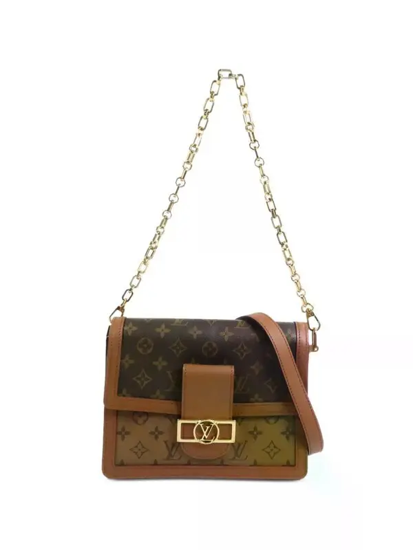 LOUIS VUITTON Mm Dauphine Monogram Reverse Shoulder Bag - Brown