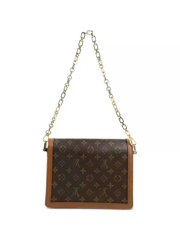 LOUIS VUITTON Mm Dauphine Monogram Reverse Shoulder Bag - Brown