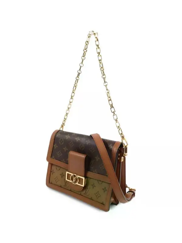 LOUIS VUITTON Mm Dauphine Monogram Reverse Shoulder Bag - Brown