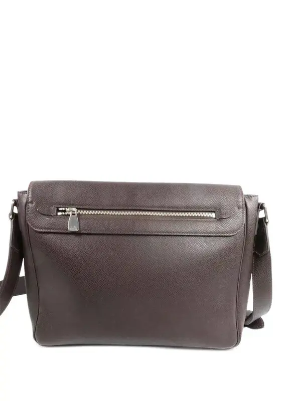 LOUIS VUITTON Pm Roman Taiga Shoulder Bag - Brown