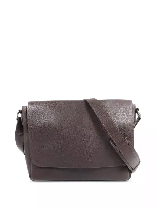 LOUIS VUITTON Pm Roman Taiga Shoulder Bag - Brown