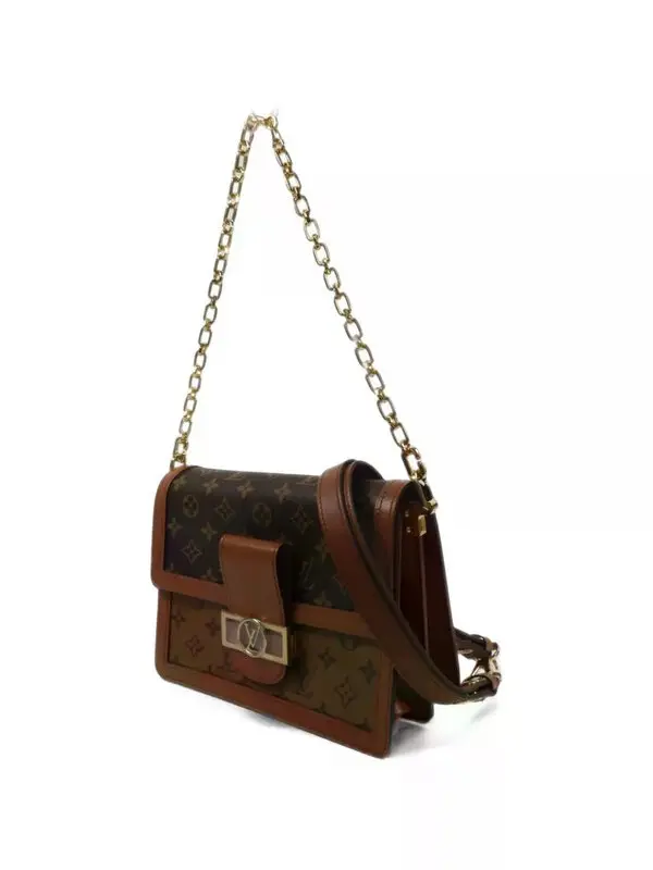 LOUIS VUITTON Mm Dauphine Monogram Reverse Shoulder Bag - Brown