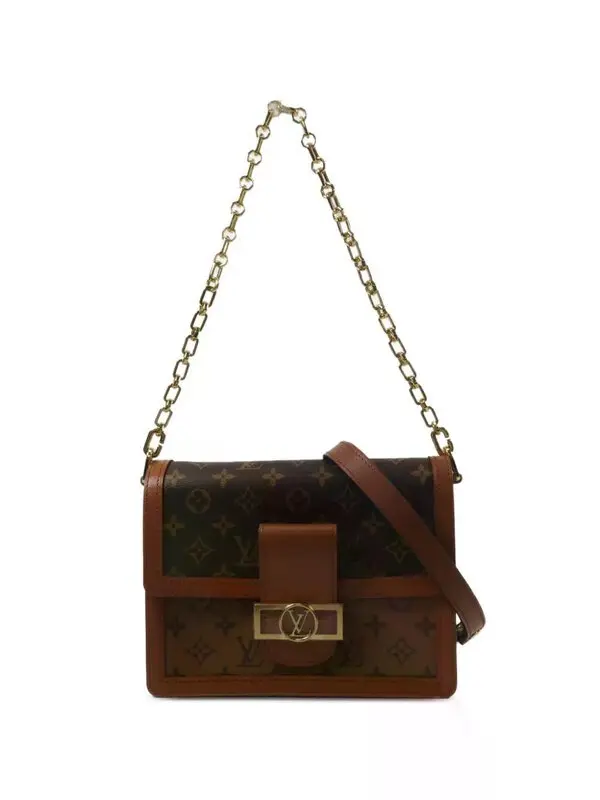 LOUIS VUITTON Mm Dauphine Monogram Reverse Shoulder Bag - Brown
