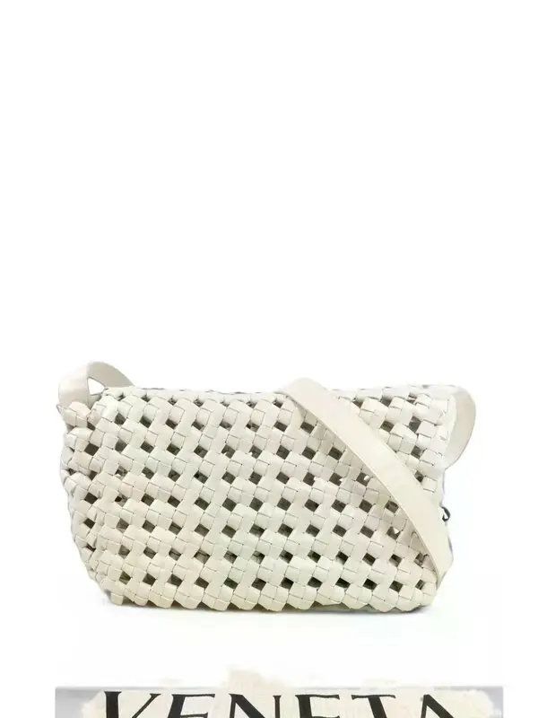 Bottega Veneta Intrecciato Shoulder Bag - White