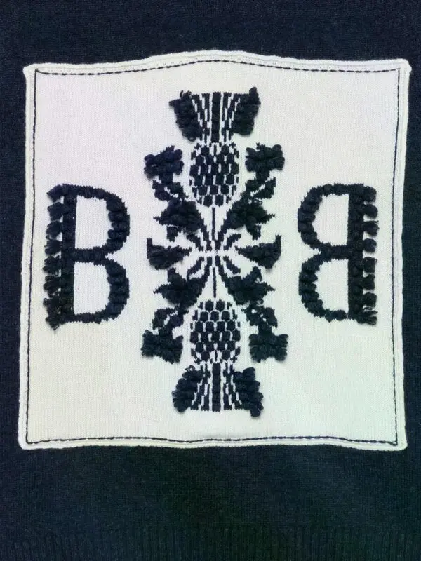 BARRIE Logo-patch Cashmere Sweater