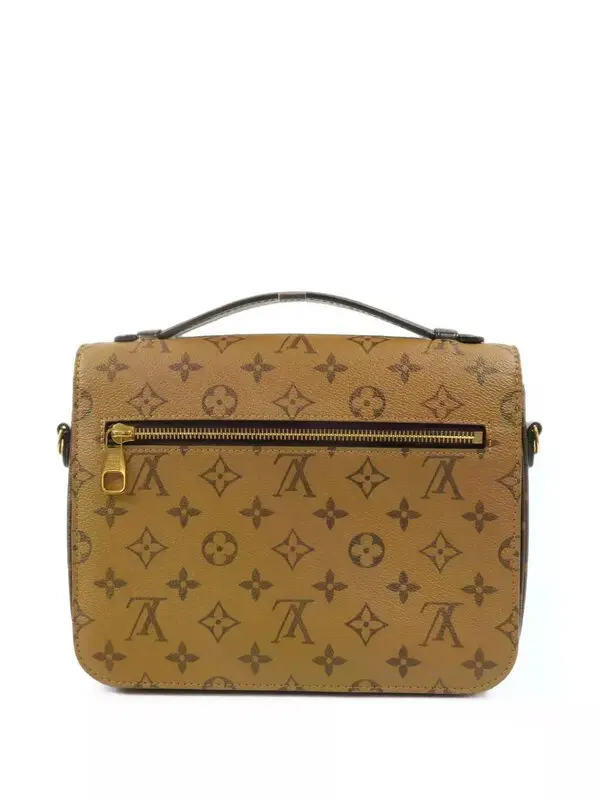 LOUIS VUITTON Pochette Metis Monogram Reverse Tote Bag - Brown