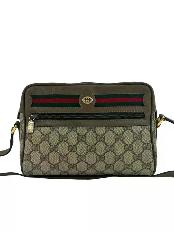 Gucci 1970-1980 Gg Supreme Web Crossbody Bag - Neutrals