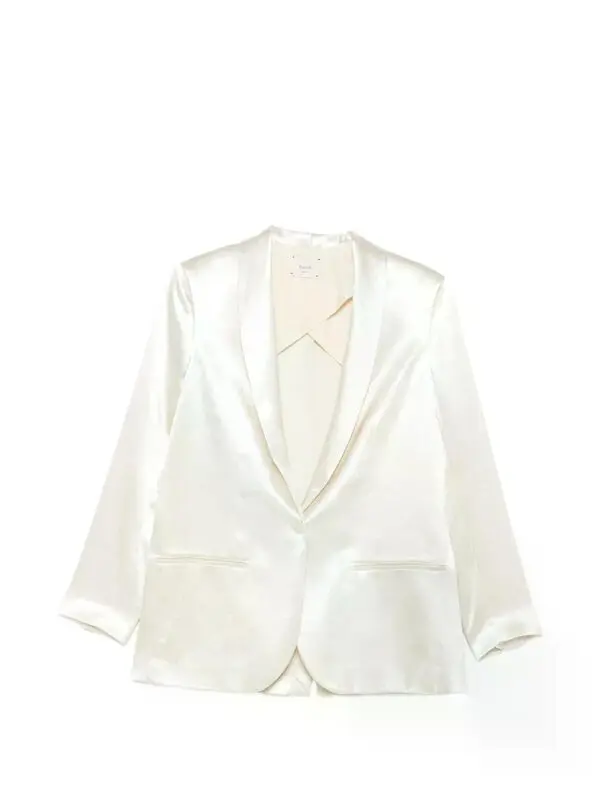 ALYSI Smoking Shawl Collar Jacket - White