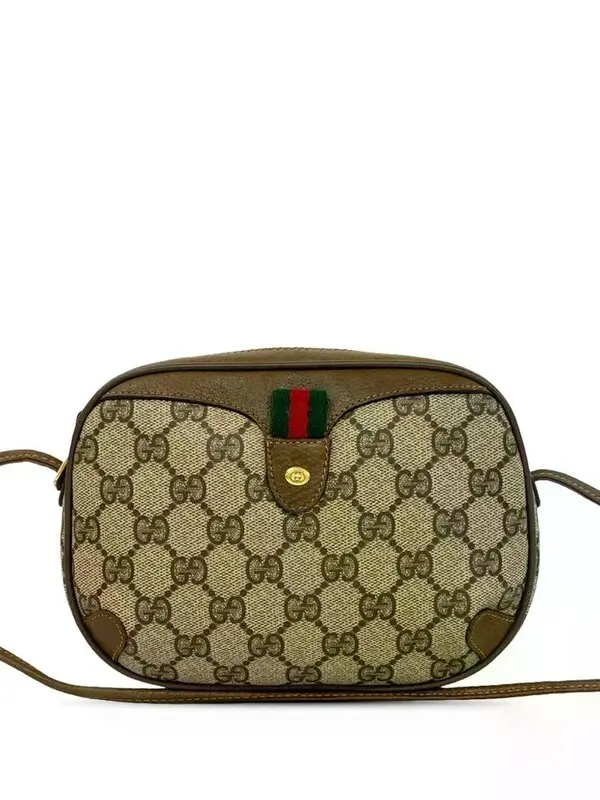 Gucci 1980-1990 Gg Supreme Web Crossbody Bag - Neutrals