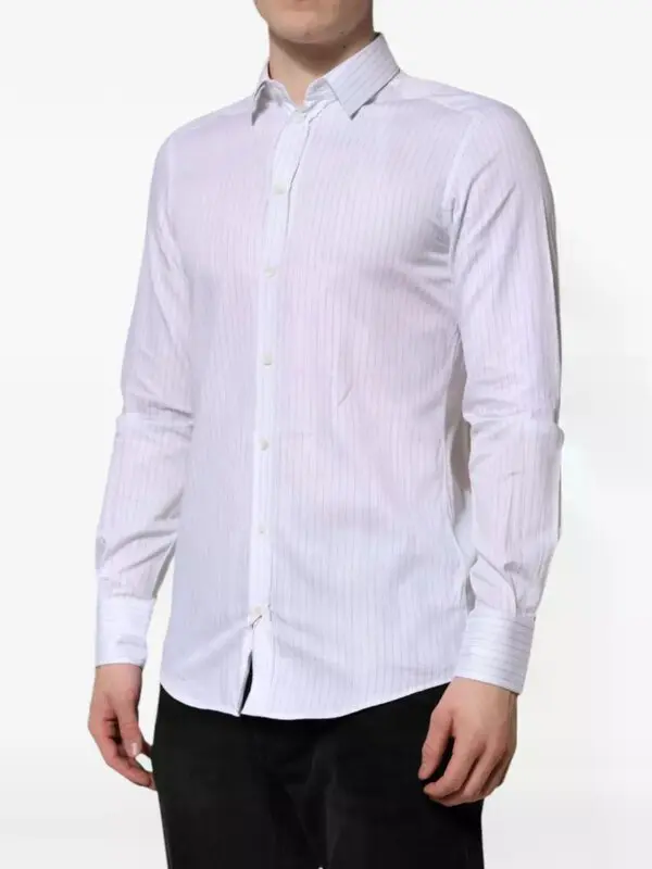 Dolce & Gabbana Striped Poplin Martini Shirt