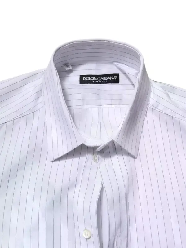 Dolce & Gabbana Striped Poplin Martini Shirt