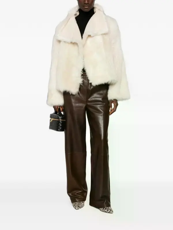 YVES SALOMON Shearling Jacket - Neutrals